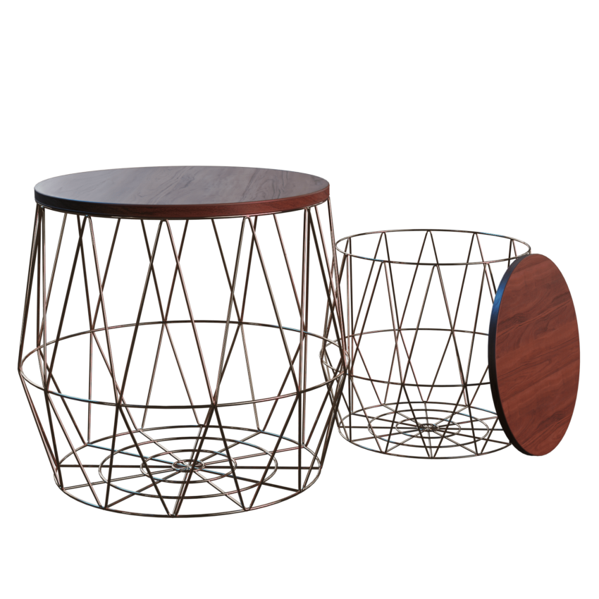 Wire Coffee Table 01 • iMeshh - 3D Model for Blender 4.0+