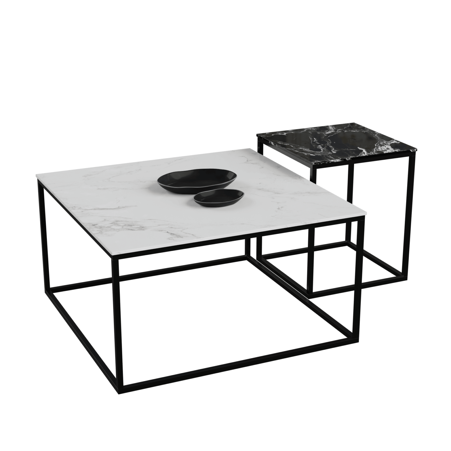 Stone Glass Coffee Tables 01 • iMeshh - 3D Model for Blender 4.0+
