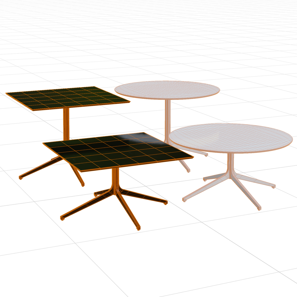 Coffee Table Set 01 • iMeshh - 3D Model for Blender 4.0+