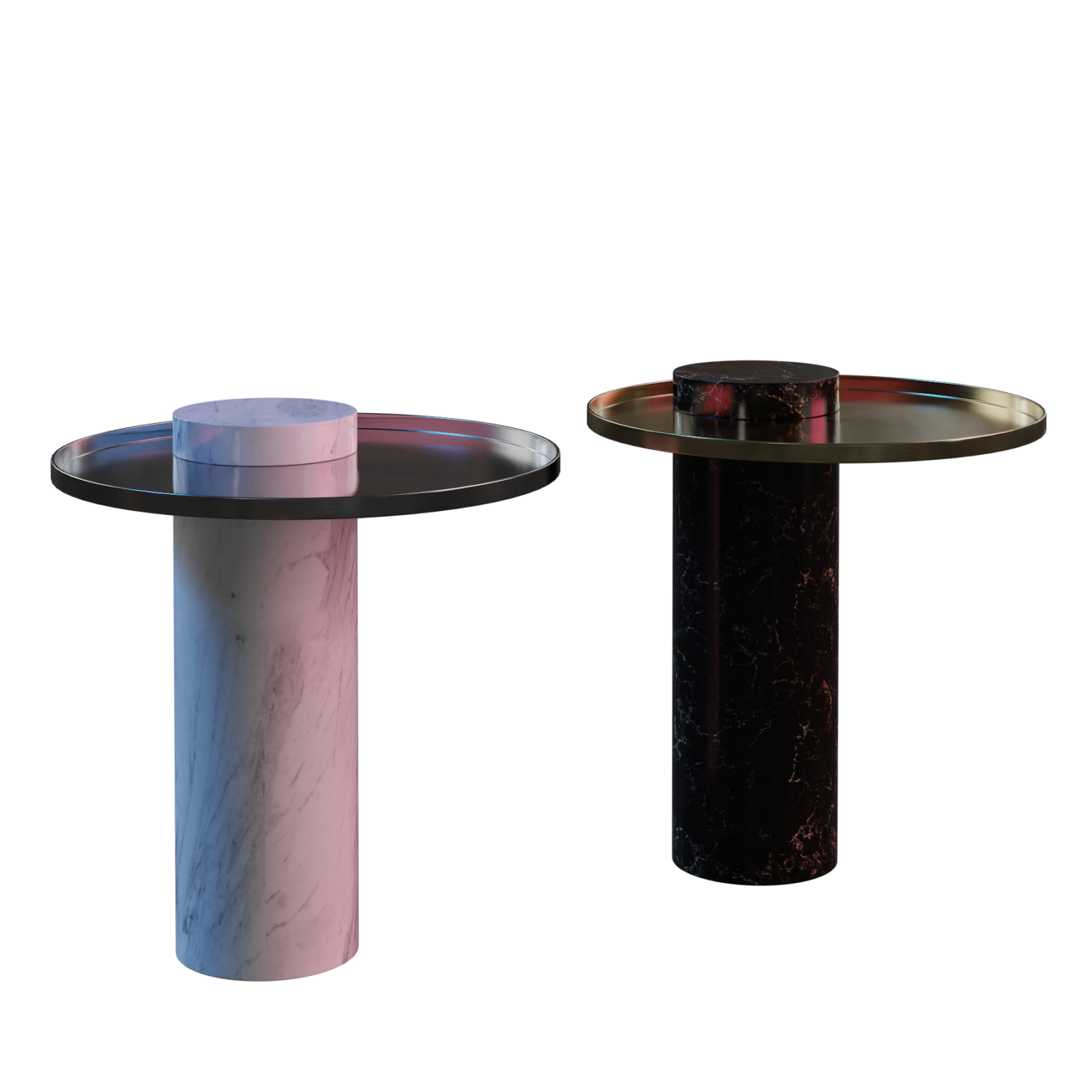 Marble Coffee Tables 02 • iMeshh - 3D Model for Blender 4.0+