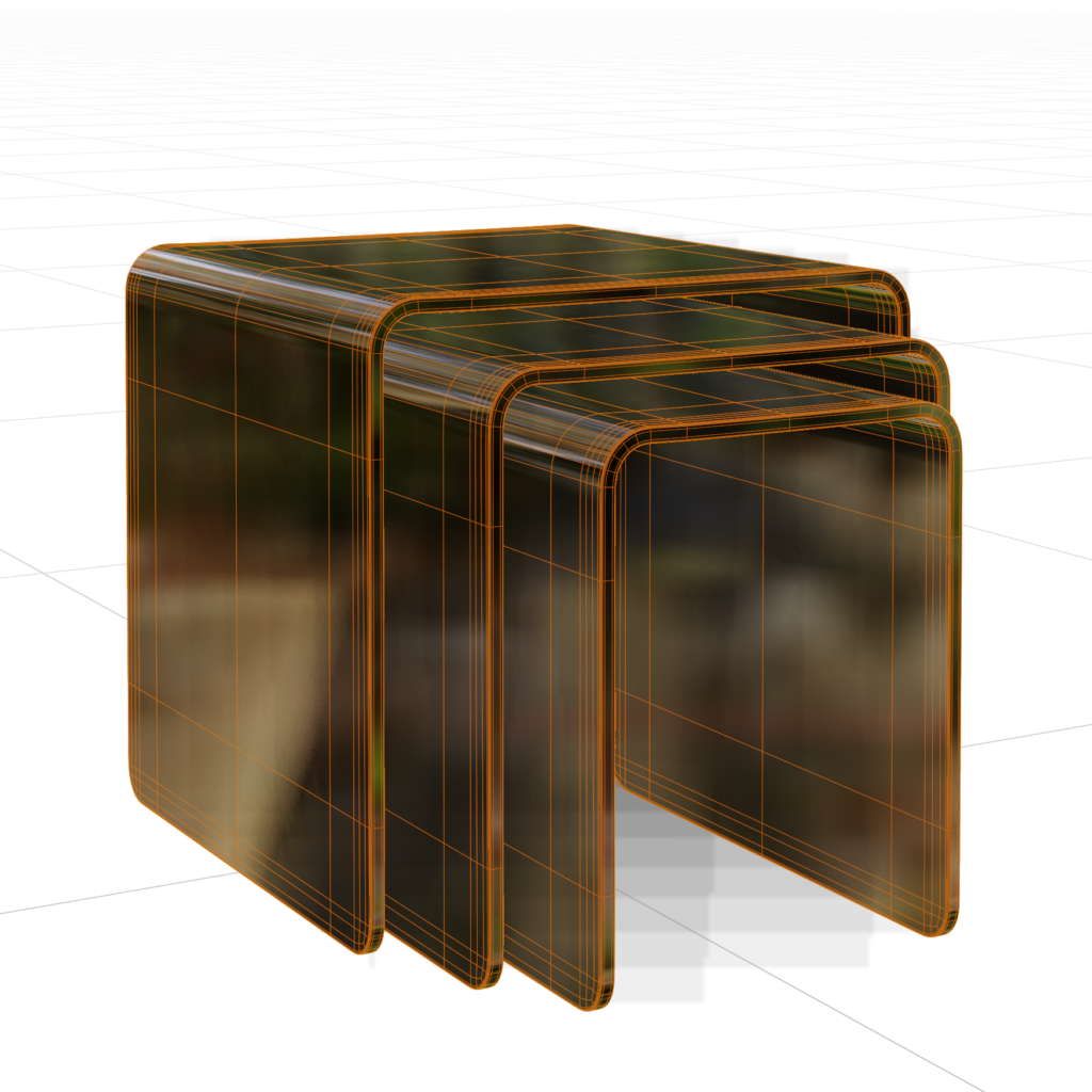 Glass Coffee Table Set 01 • iMeshh - 3D Model for Blender 4.0+