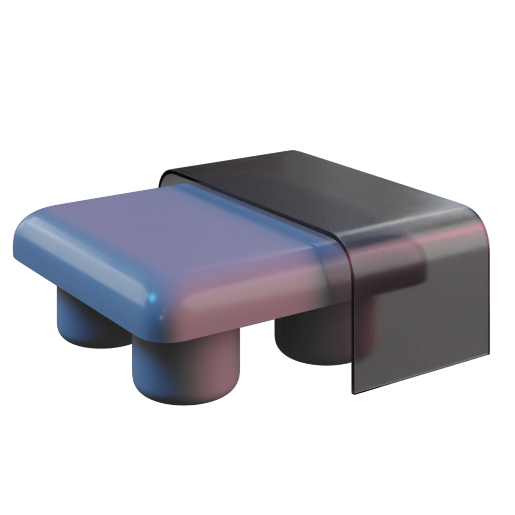 Frosted Glass Coffee Table 01 • iMeshh