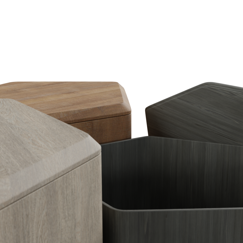 Wood Storage Coffee Table 01 • iMeshh - 3D Model for Blender 4.0+