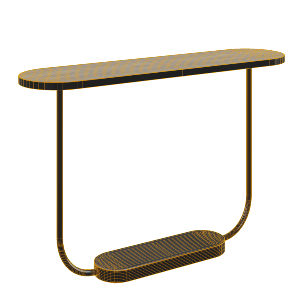 Black Oval Coffee Table 01 • iMeshh - 3D Model for Blender 4.0+