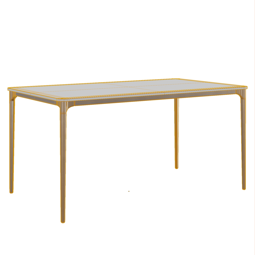Gold Leg Dining Table 01 • iMeshh - 3D Model for Blender 4.0+
