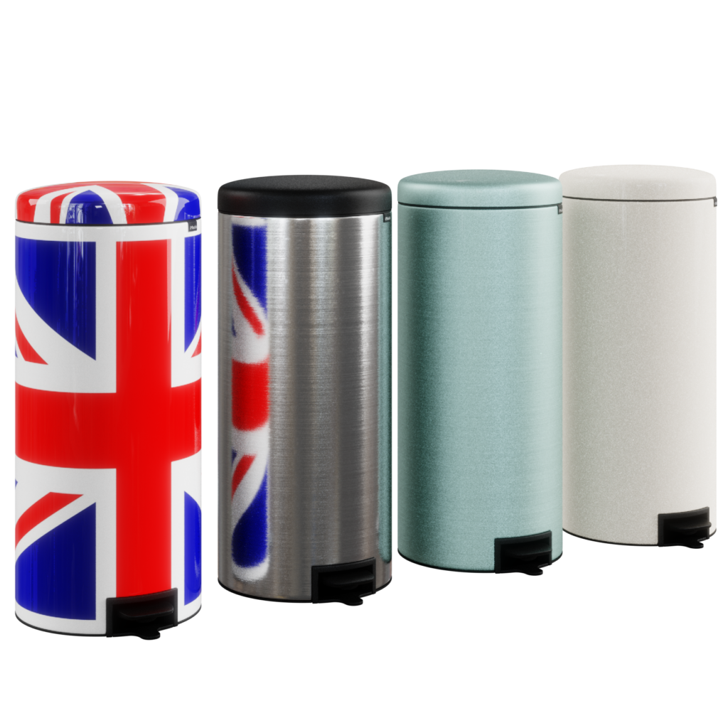 Kitchen Bins 01 • iMeshh - 3D Model for Blender 4.0+