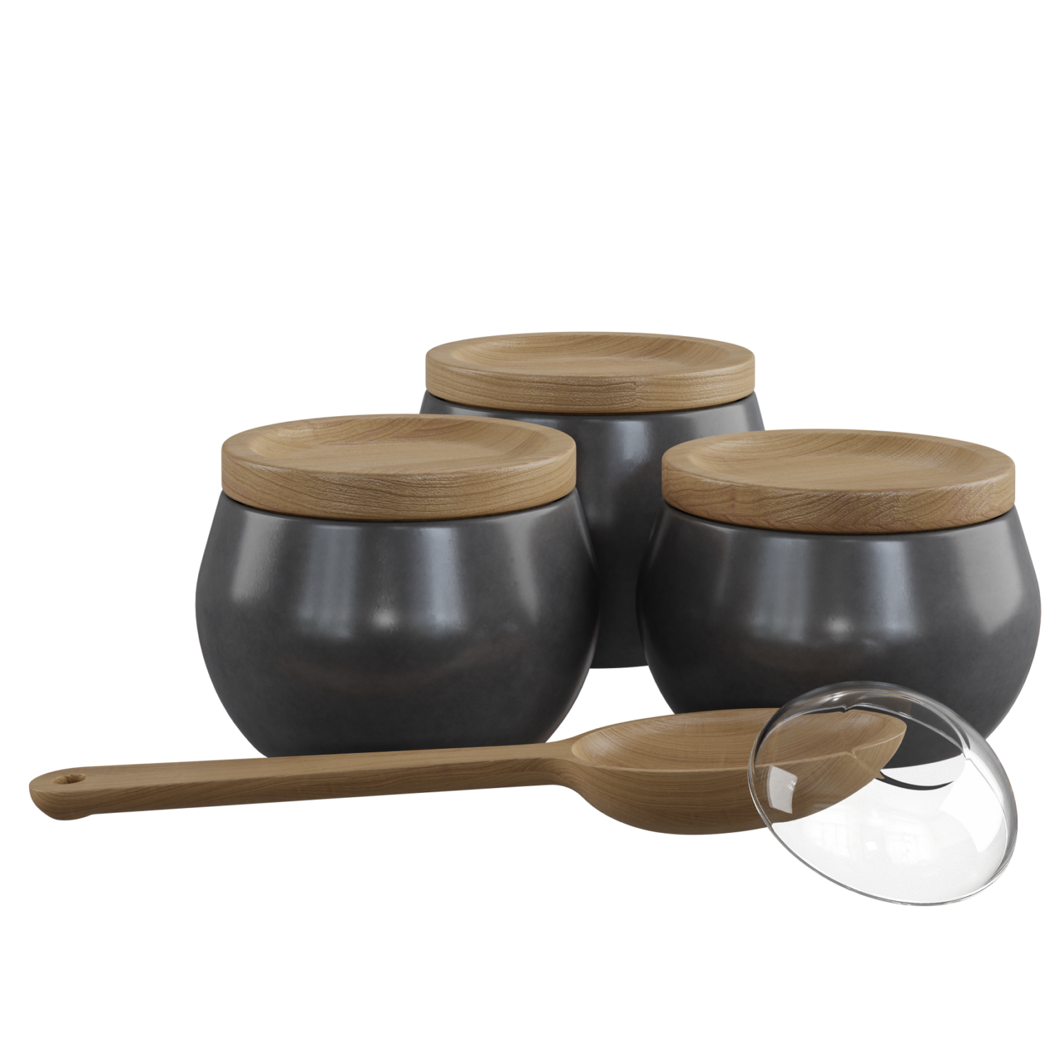 Blue Kitchen Pots 01 • iMeshh - 3D Model for Blender 4.0+