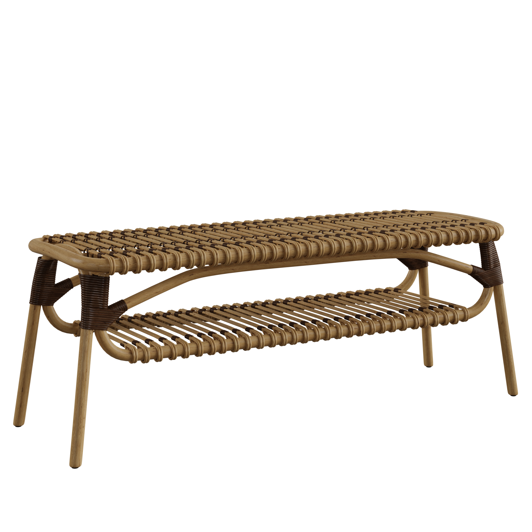 Rattan Bench 01 • iMeshh - 3D Model for Blender 4.0+