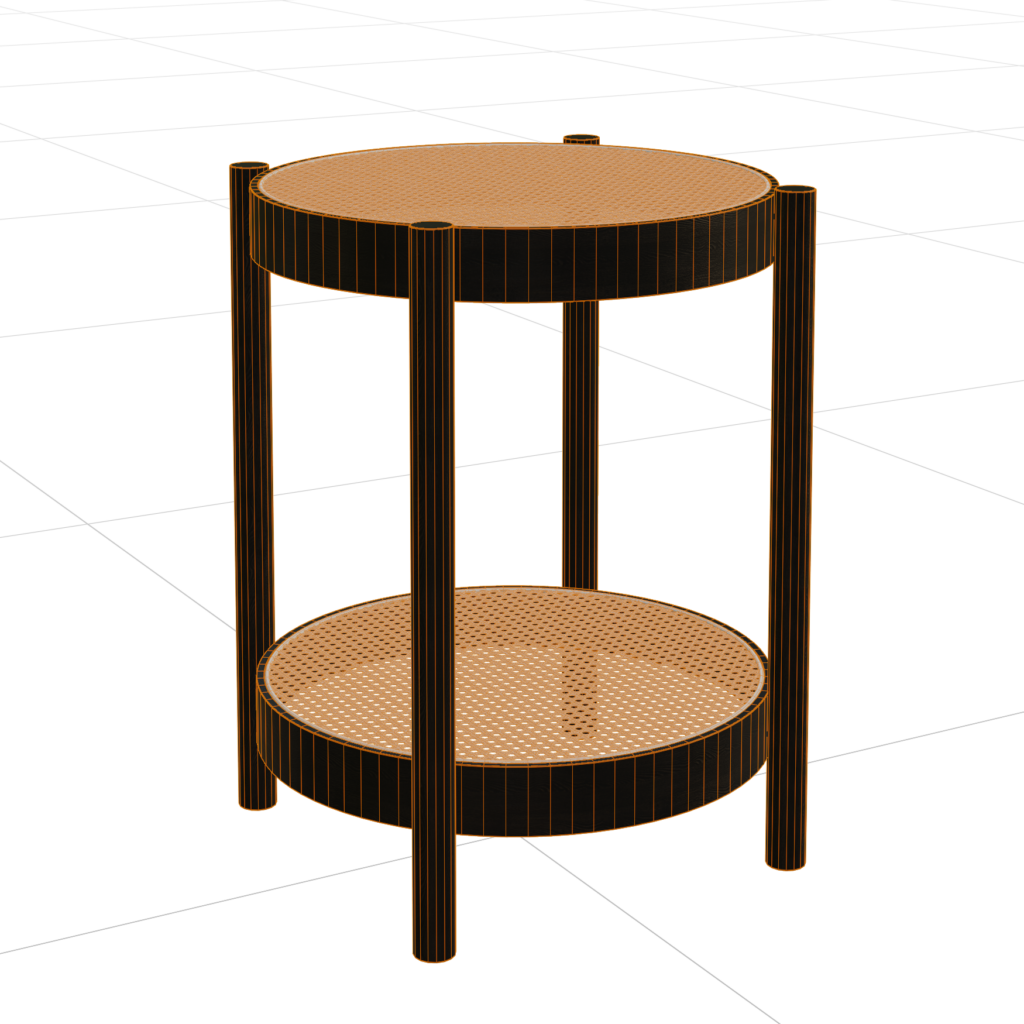 Wicker Weave Coffee Table 01 • iMeshh - 3D Model for Blender 4.0+