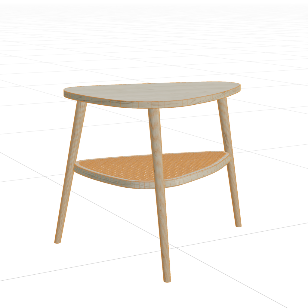 Wood Coffee Table 03 • iMeshh - 3D Model for Blender 4.0+