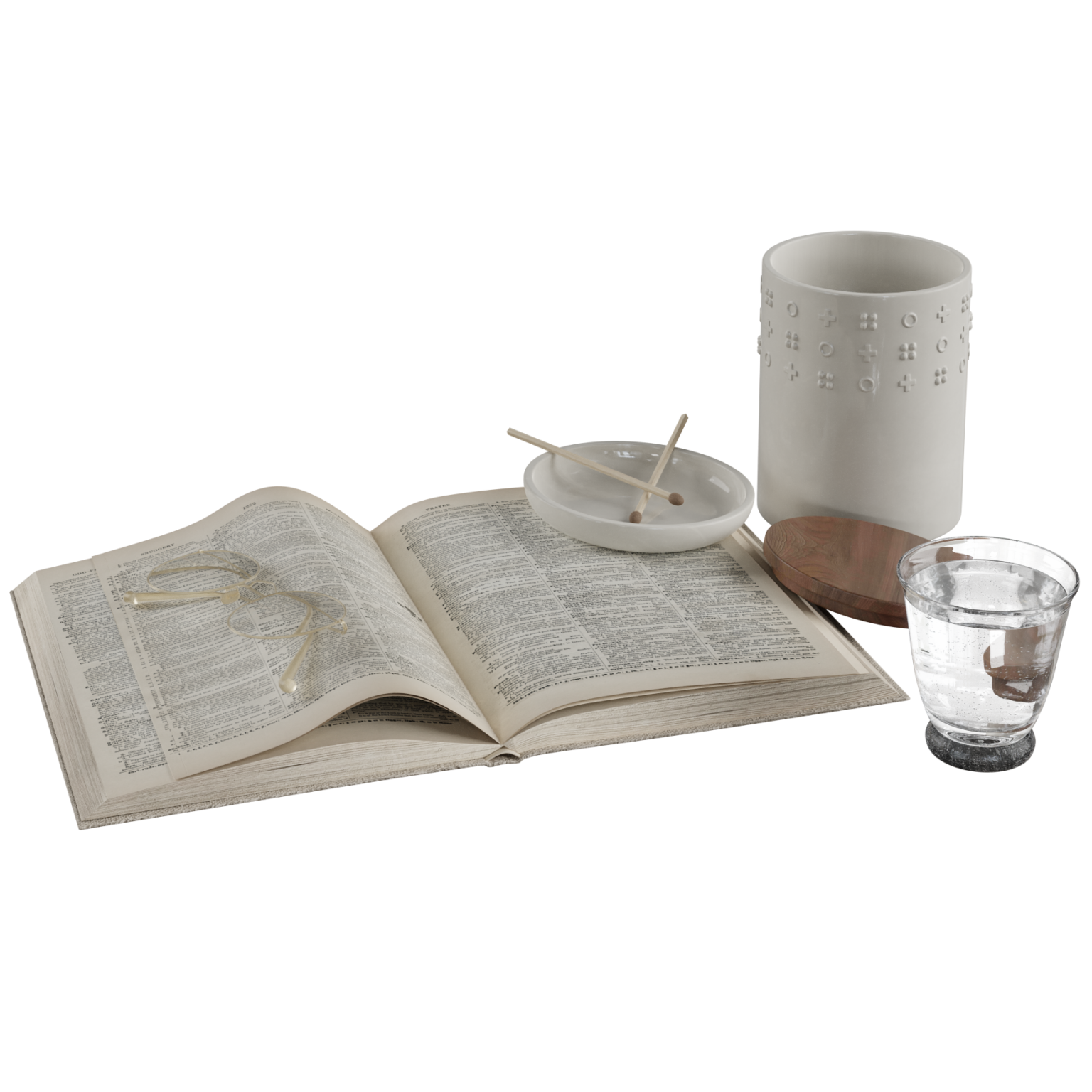 Book Decor Set 01 • iMeshh - 3D Model for Blender 4.0+