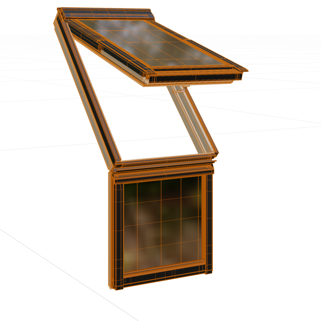 Roof Corner Window 01 • iMeshh - 3D Model for Blender 4.0+