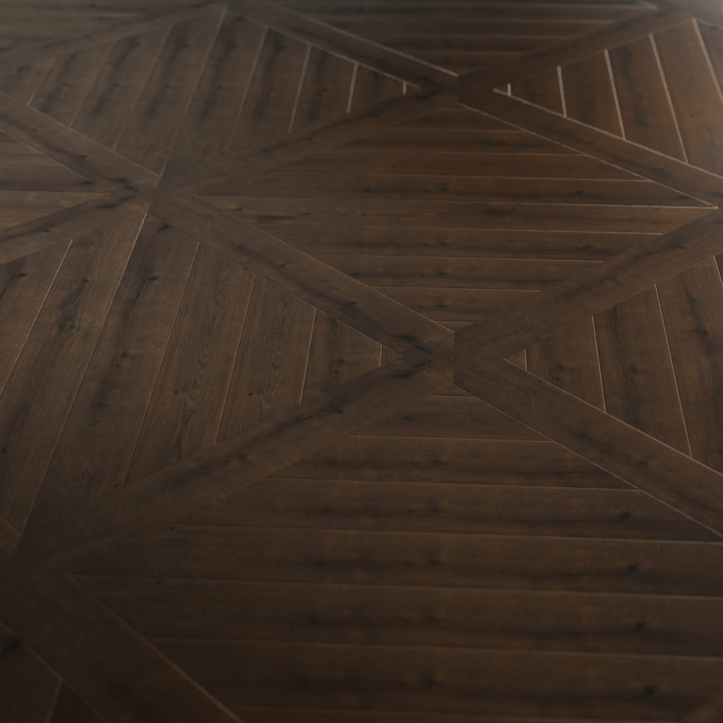 Oak Dark Dunnington Wood Floor Shader Generator • iMeshh - 3D Model for ...