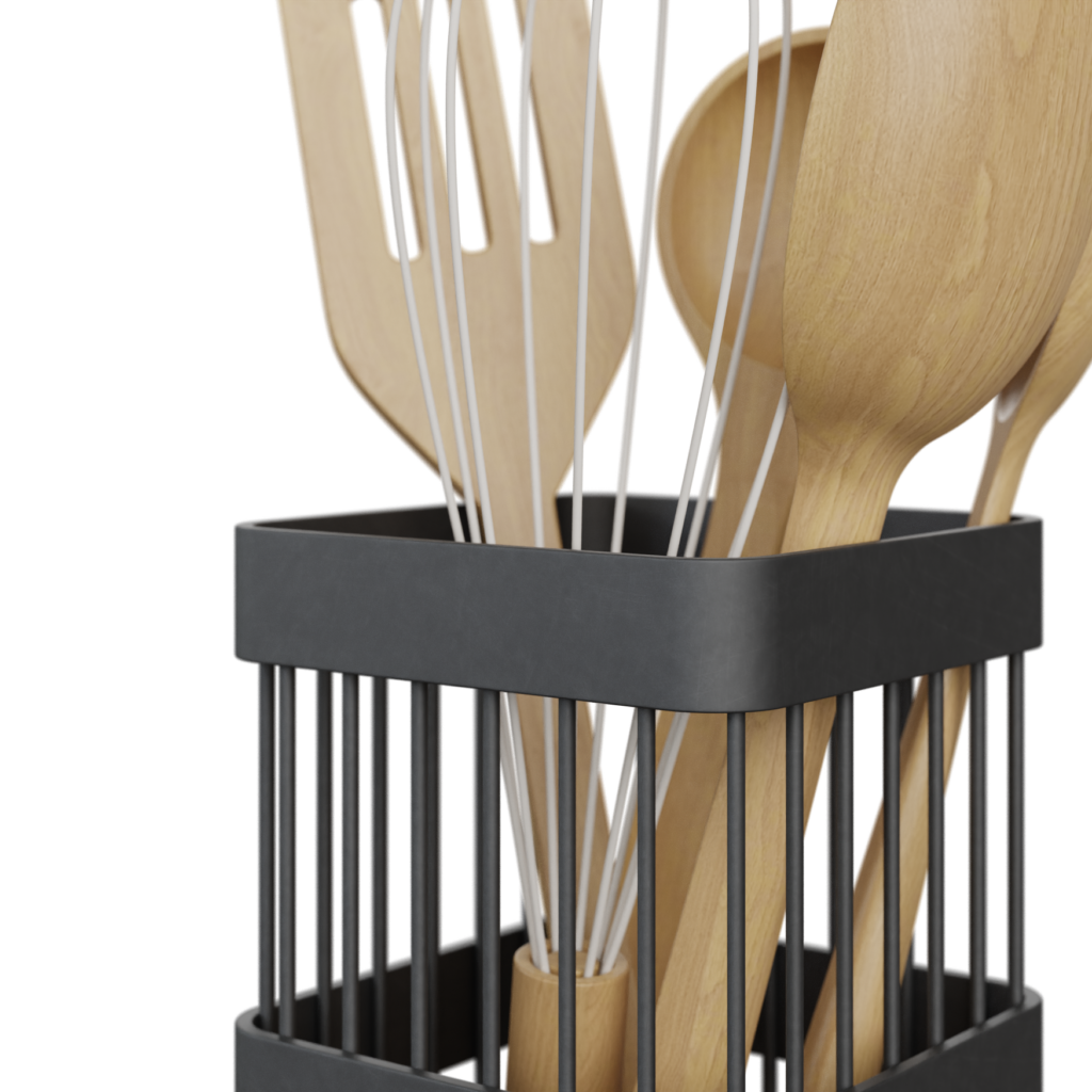 Wire Kitchen Utensils 02 • iMeshh - 3D Model for Blender 4.0+