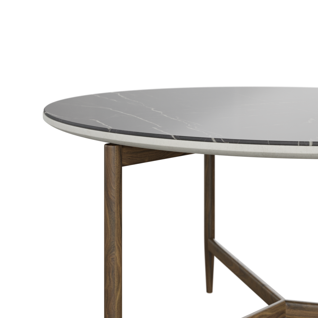 Wood Marble Coffee Table 02 • iMeshh - 3D Model for Blender 4.0+