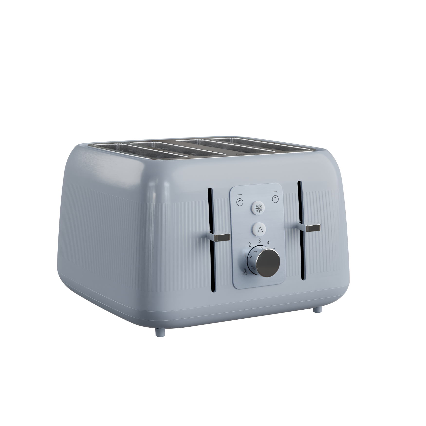 Blue Ribbed Toaster 01 • iMeshh - 3D Model for Blender 4.0+