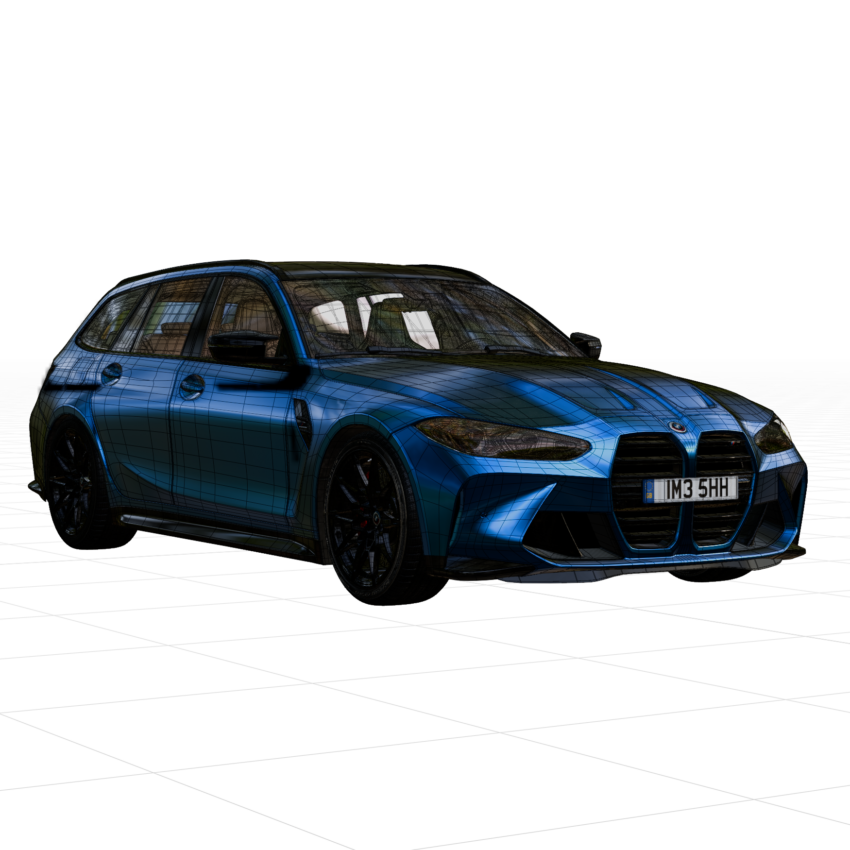 BMW M3 Touring 2022 • iMeshh - 3D Model for Blender 4.0+