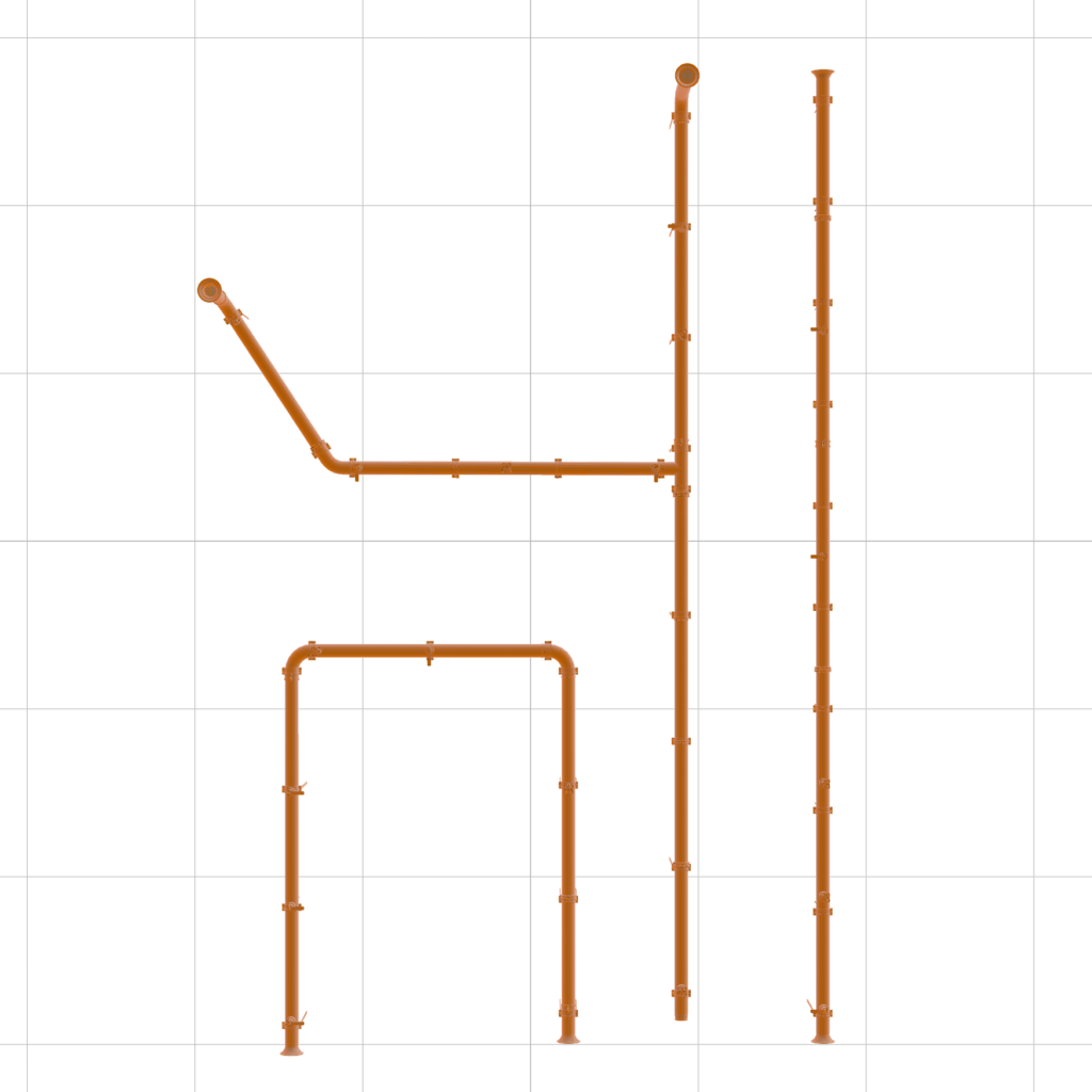 Ceiling Pipes 02 • iMeshh - 3D Model for Blender 4.0+