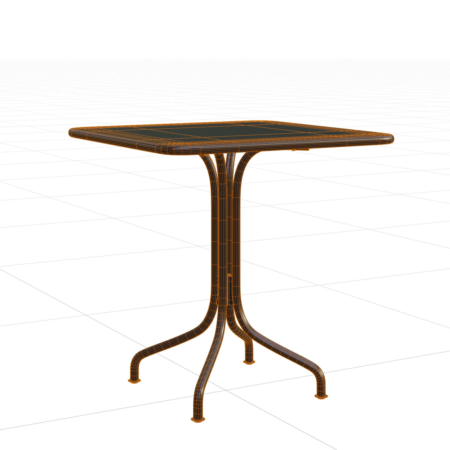 Square Pipe Table 01 • iMeshh - 3D Model for Blender 4.0+