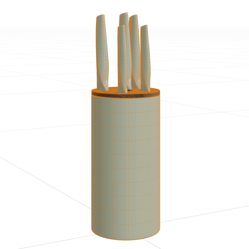 Kitchen Knife Set 01 • iMeshh - 3D Model for Blender 4.0+