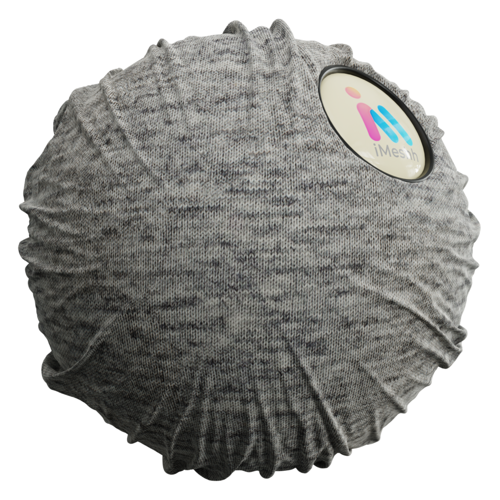 Grey Patchy Fabric • iMeshh - 3D Model for Blender 4.0+