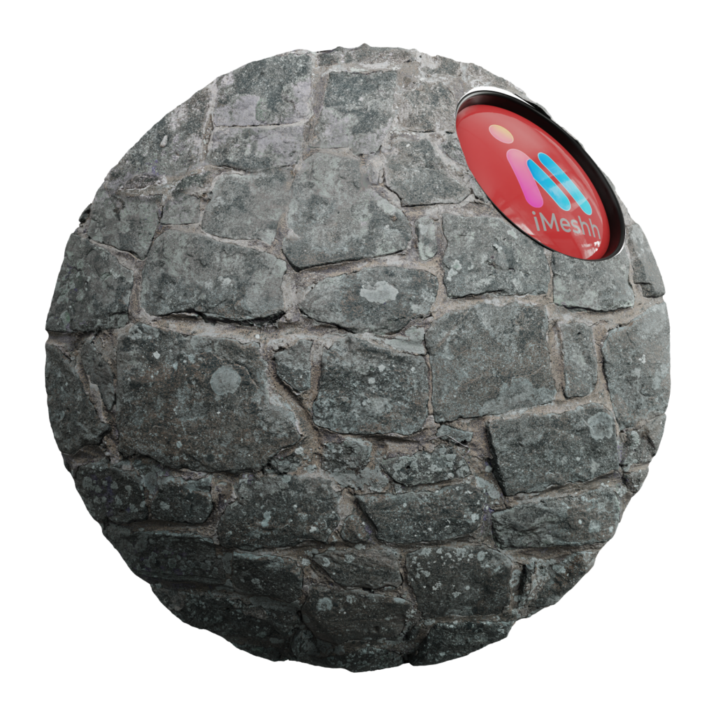Mixed Cobble Stone Bricks for Blender 3D • iMeshh 3D Library