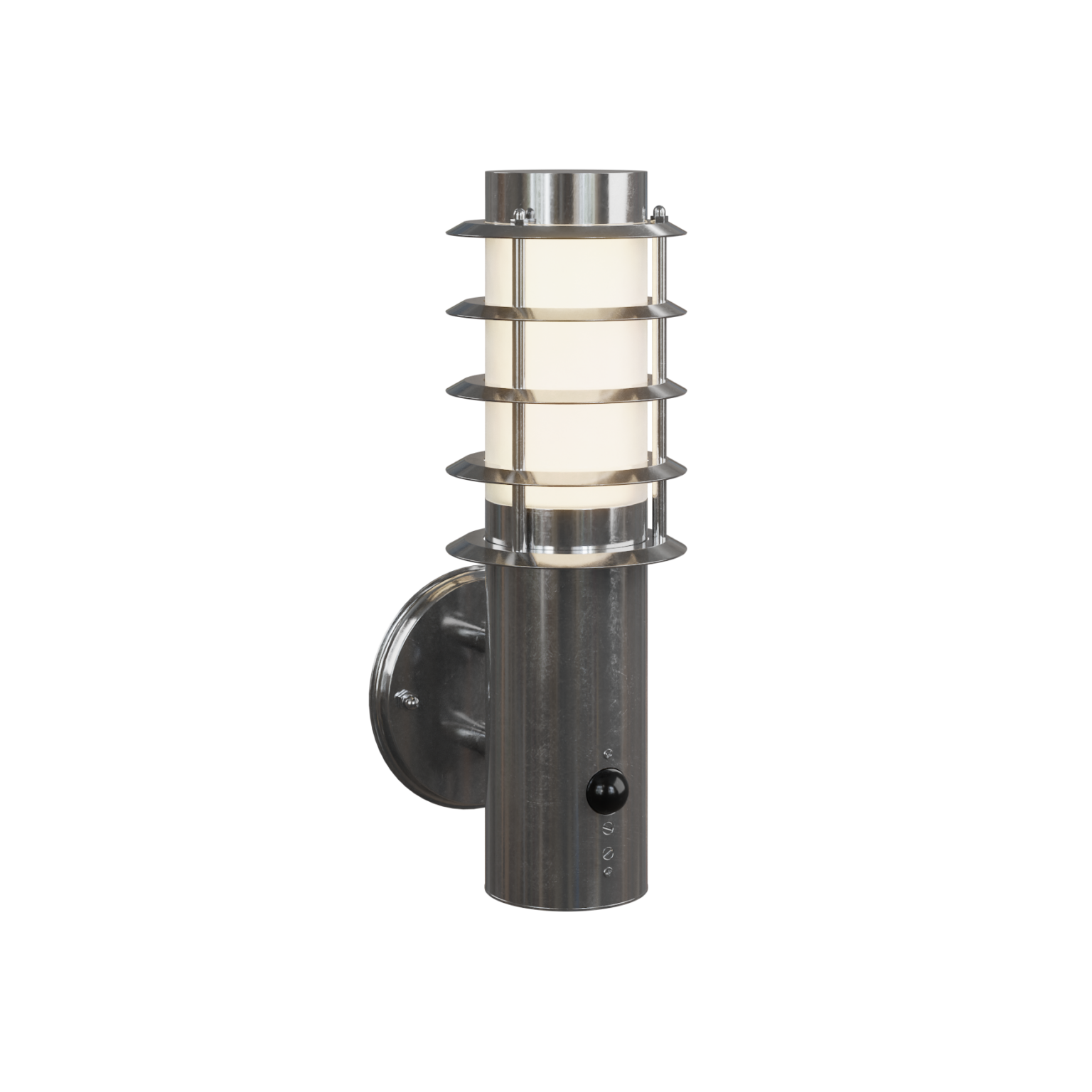Round Louvered Outdoor Wall Light 01 • iMeshh - 3D Model for Blender 4.0+