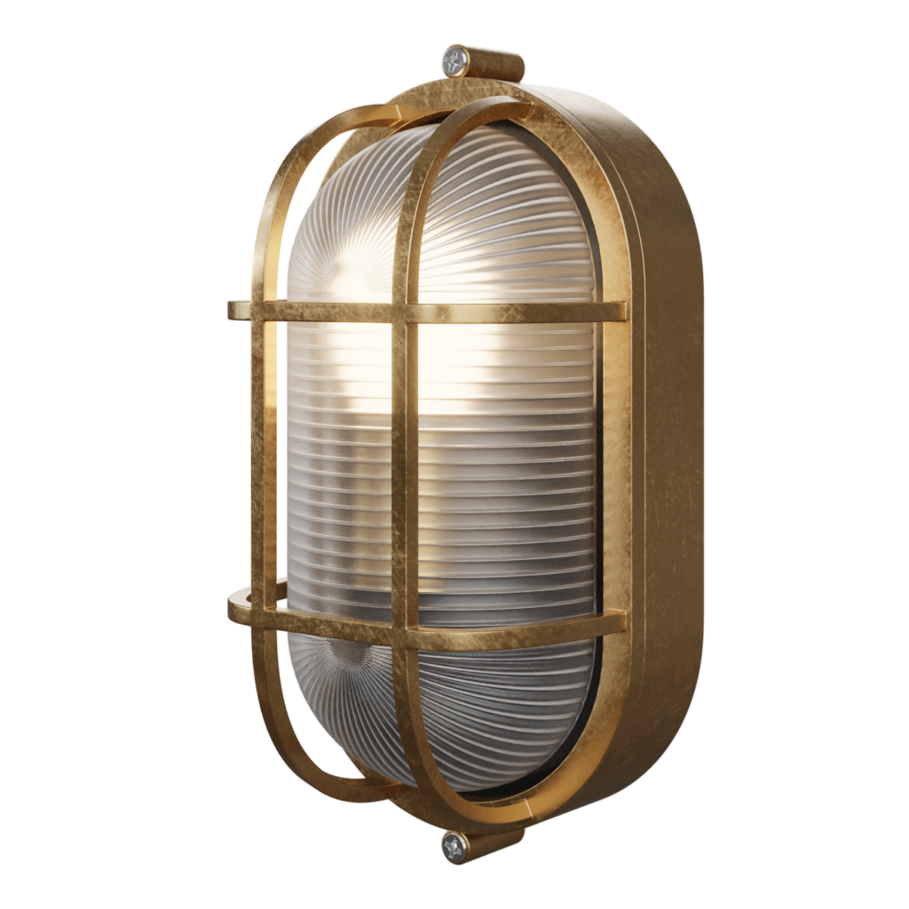 Caged Outdoor Wall Light 01 • iMeshh - 3D Model for Blender 4.0+