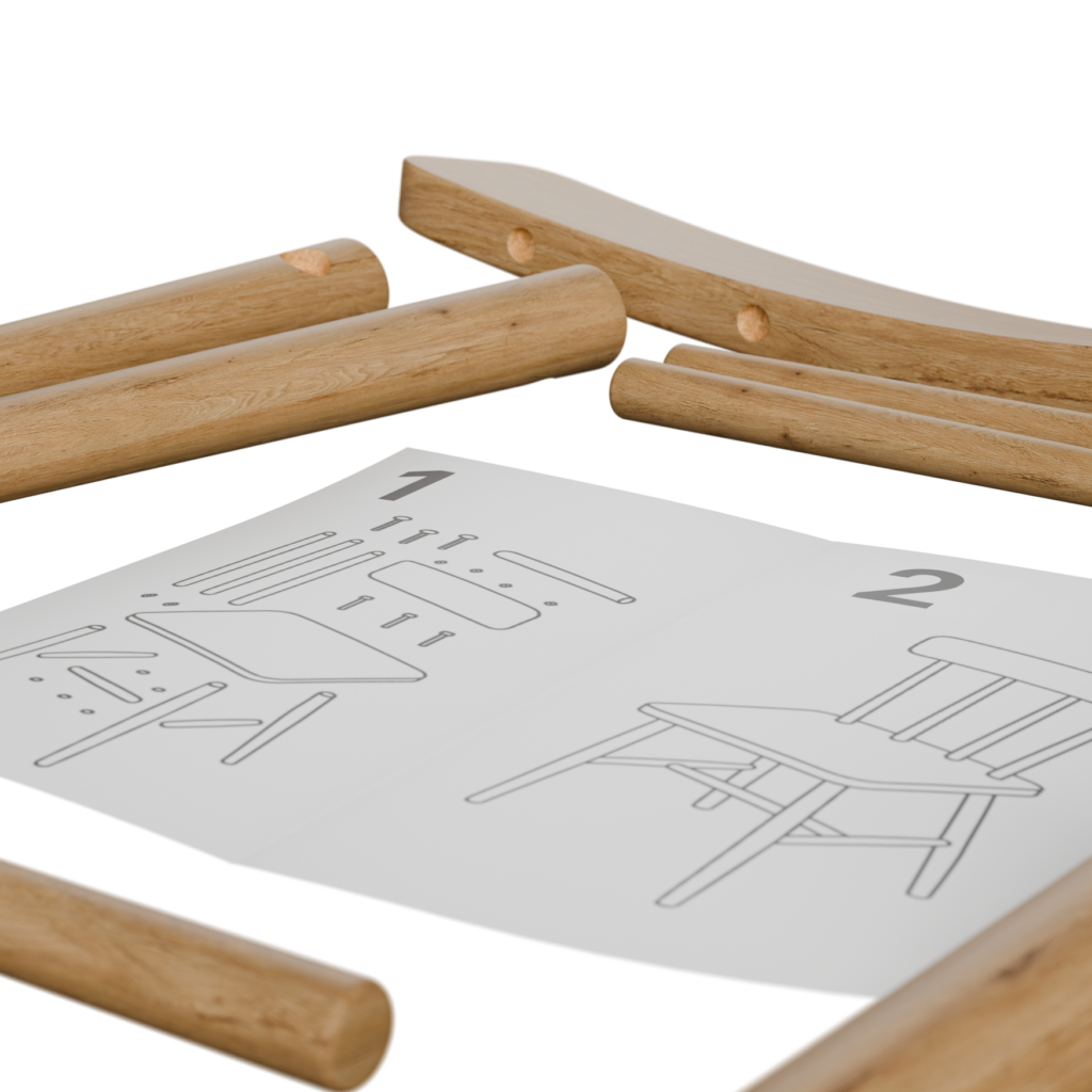 Flat Pack Chair 01 • iMeshh - 3D Model for Blender 4.0+