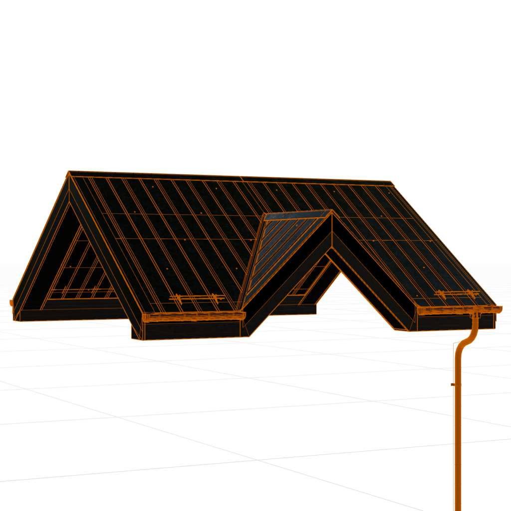 Metal Roof Geometry Nodes 04 • iMeshh - 3D Model for Blender 4.0+