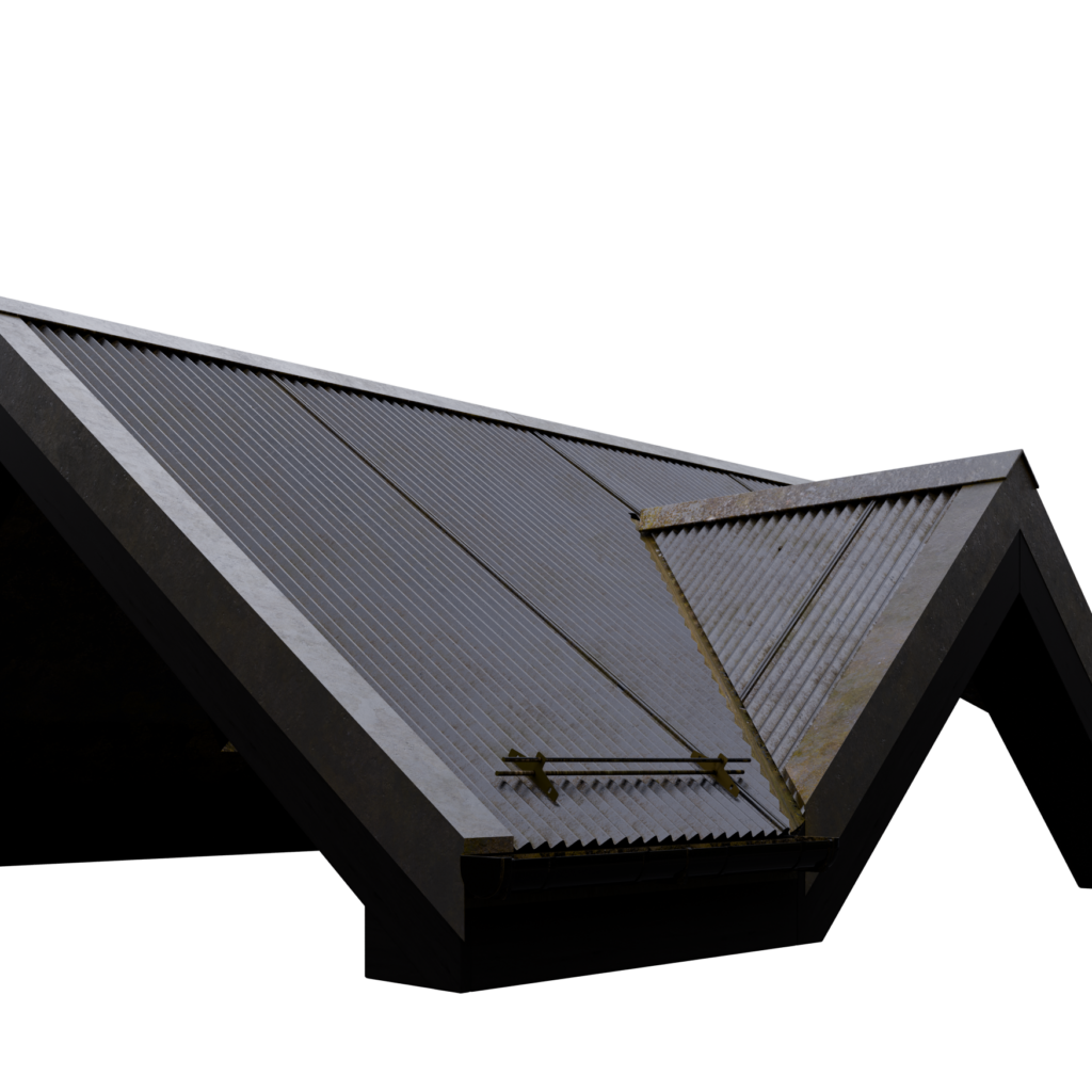 Metal Roof Geometry Nodes 10 • iMeshh - 3D Model for Blender 4.0+