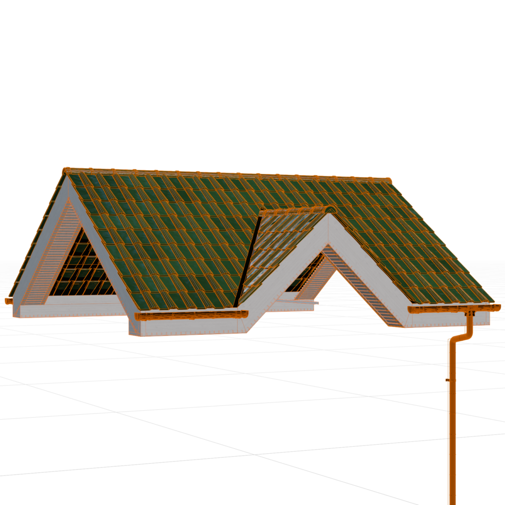 Roof Tile Geometry Nodes 05 • iMeshh - 3D Model for Blender 4.0+