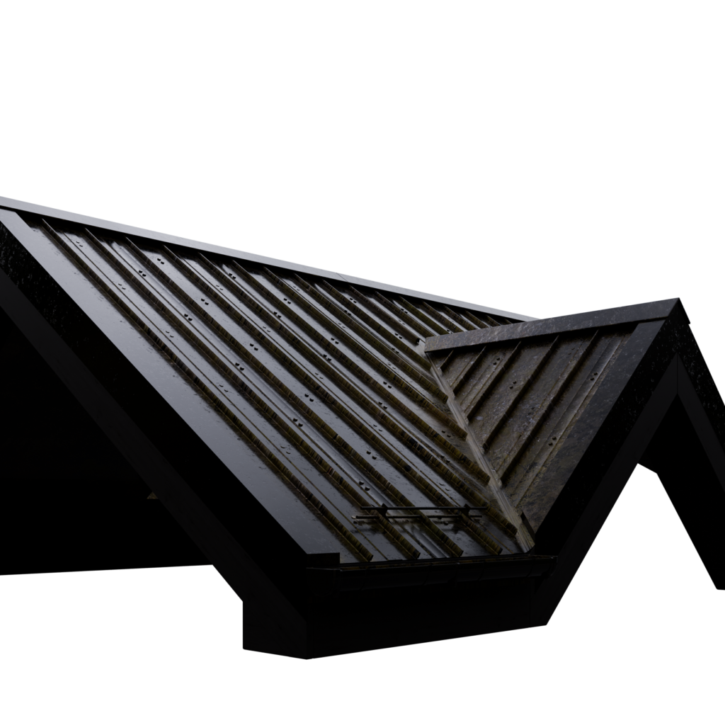 Metal Roof Geometry Nodes 01 • iMeshh - 3D Model for Blender 4.0+
