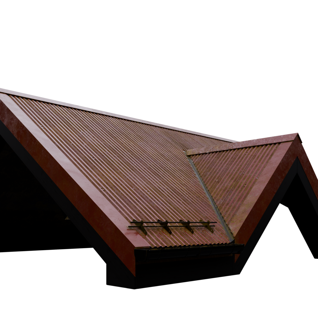Metal Roof Geometry Nodes 03 • iMeshh - 3D Model for Blender 4.0+