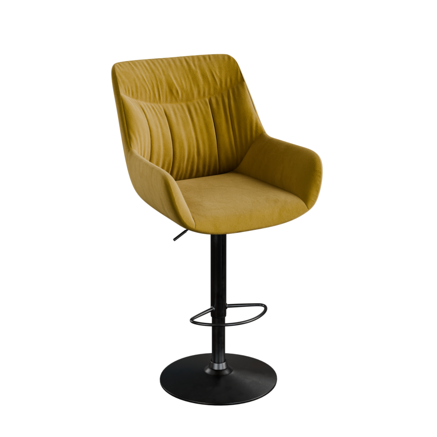 Elegant Yellow Stool 01 • iMeshh - 3D Model for Blender 4.0+