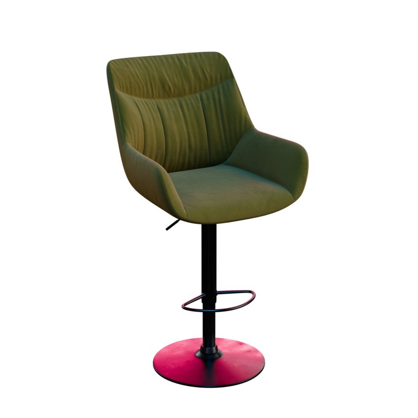 Elegant Yellow Stool 01 • iMeshh - 3D Model for Blender 4.0+