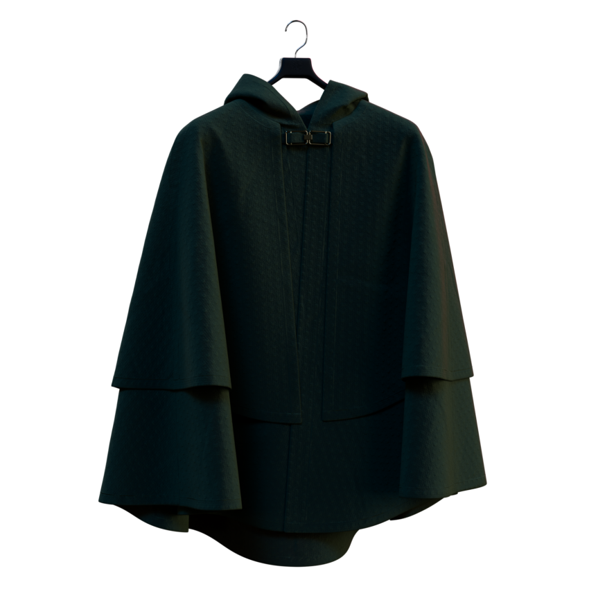 Green Cloak 01 • iMeshh - 3D Model for Blender 4.0+