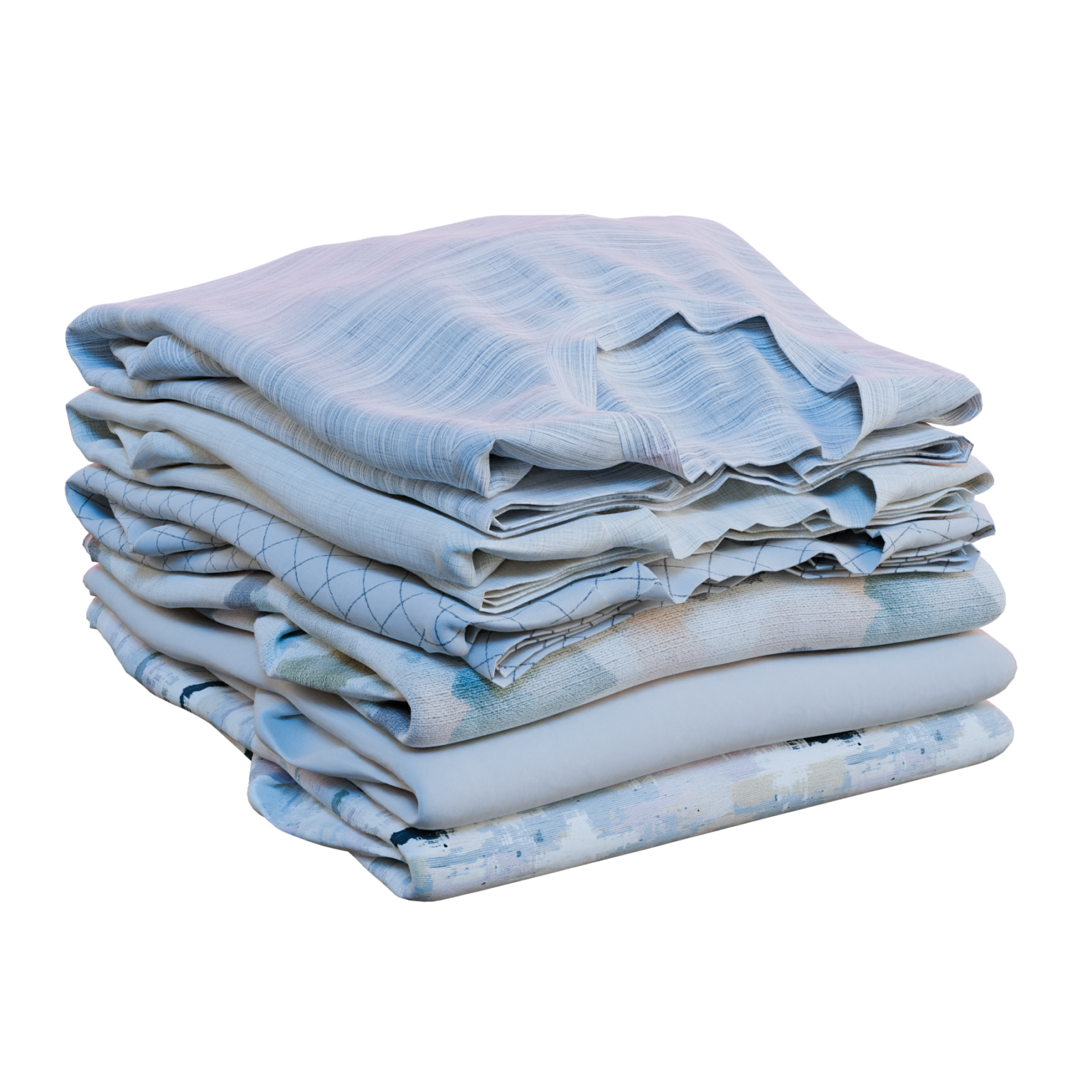 Folded Shirts Stack 05 • iMeshh - 3D Model for Blender 4.0+