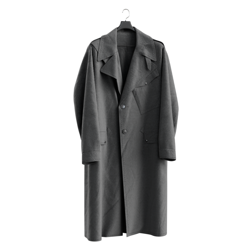 Hanging Trench Coat 01 • iMeshh - 3D Model for Blender 4.0+