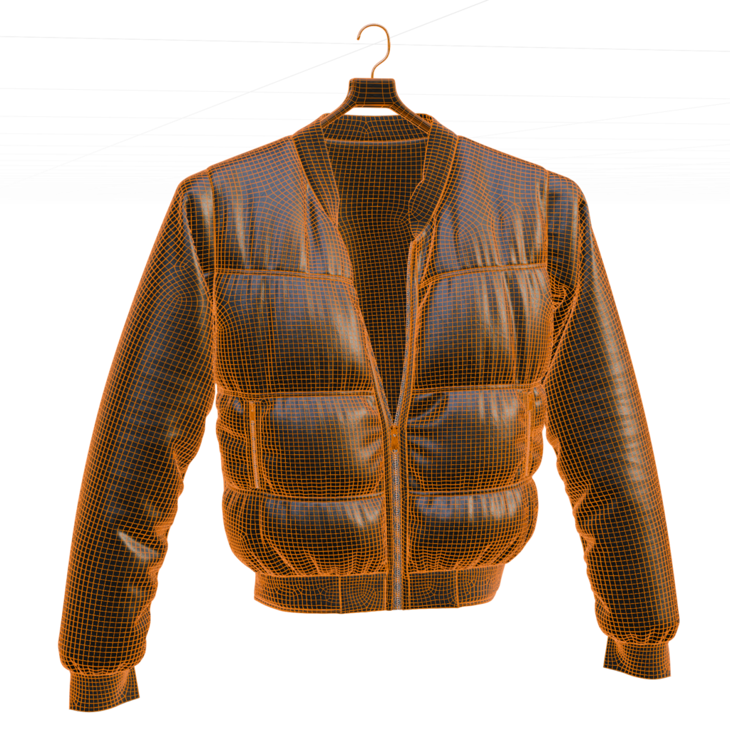 Hanging Puffer Jacket 01 • iMeshh - 3D Model for Blender 4.0+