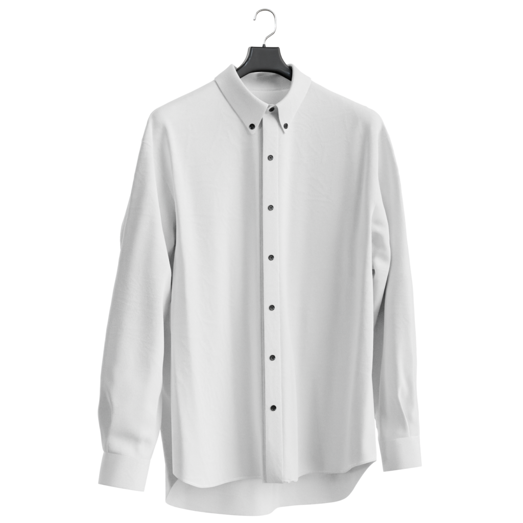 Hanging Button Shirt 01 • iMeshh - 3D Model for Blender 4.0+