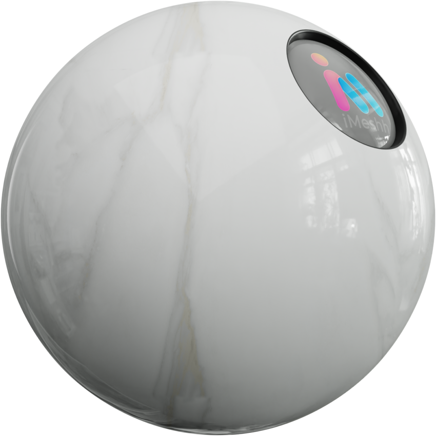 Subtle White Marble 01 • iMeshh - 3D Model for Blender 4.0+