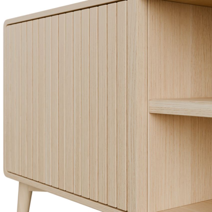 Slatted Sliding Sideboard 01 • iMeshh - 3D Model for Blender 4.0+