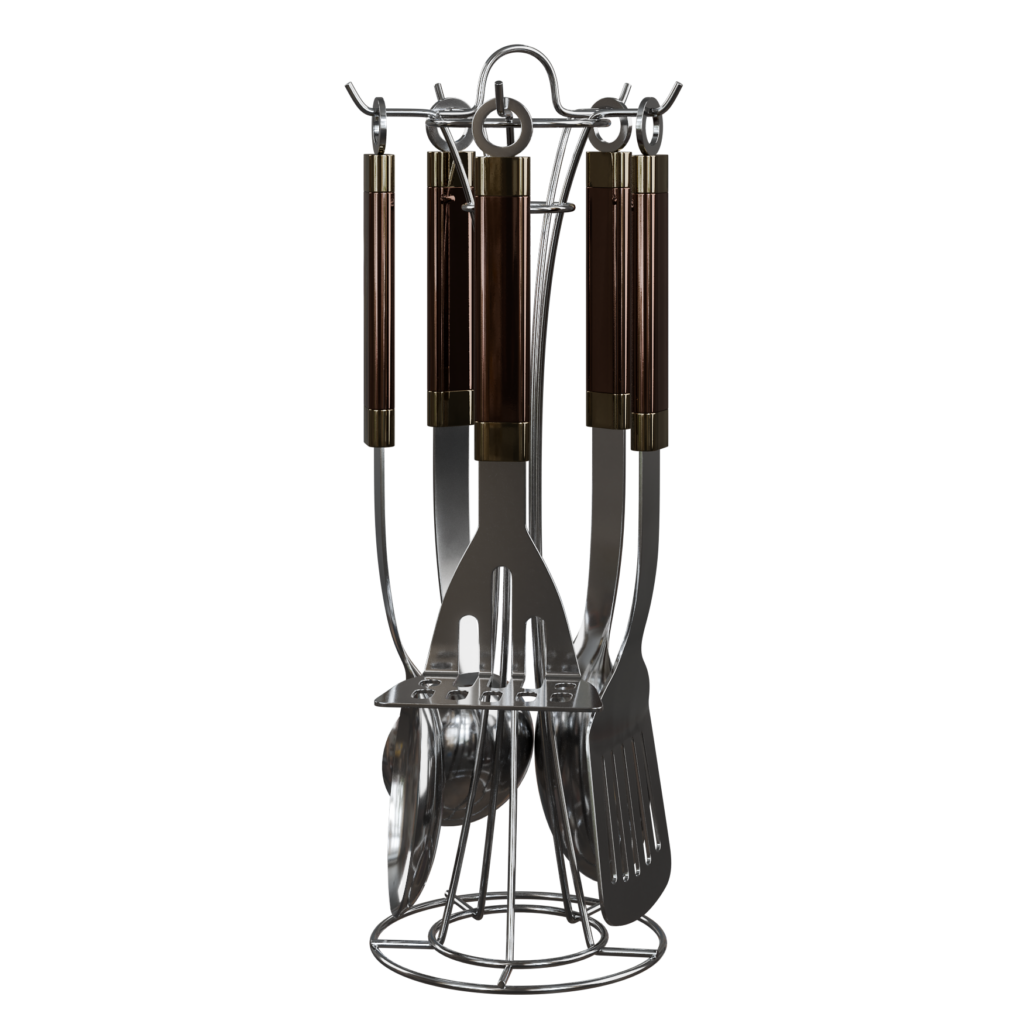 Wire Kitchen Utensil Holder 02 • iMeshh - 3D Model for Blender 4.0+