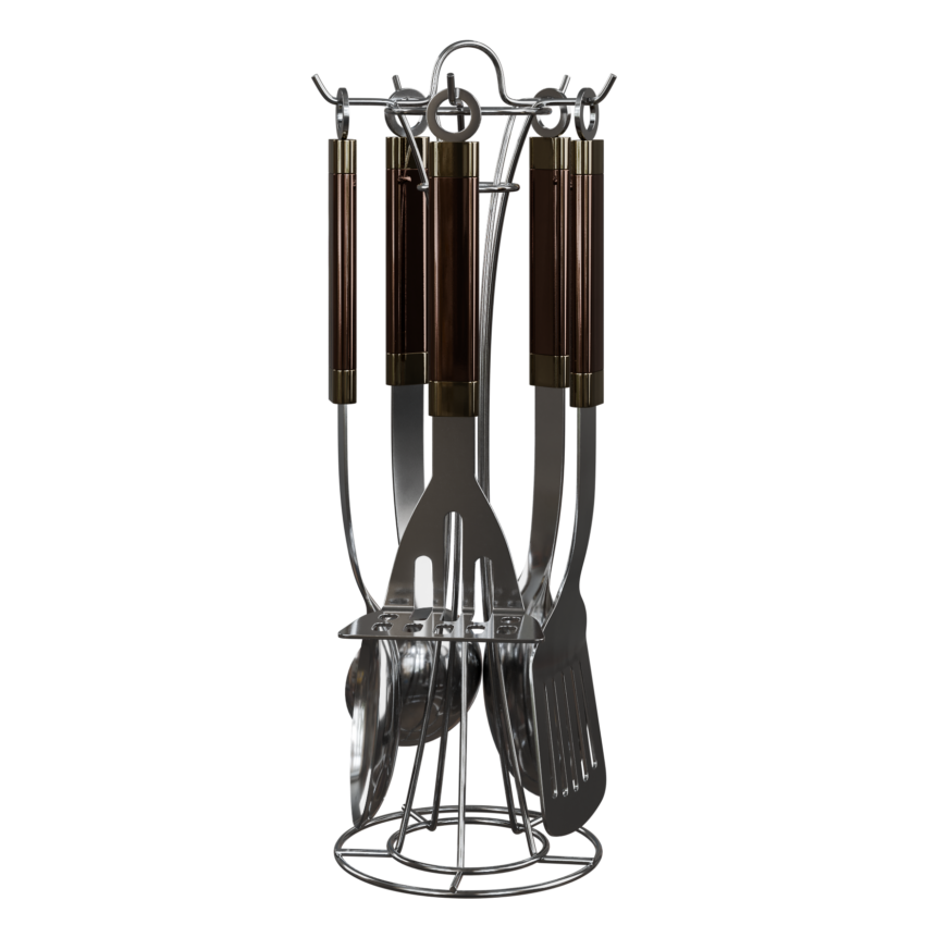 Wire Kitchen Utensil Holder 02 • iMeshh - 3D Model for Blender 4.0+