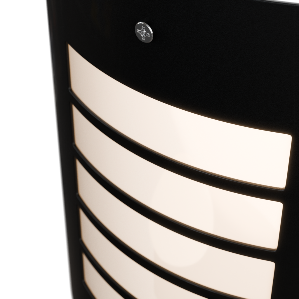 Curved Panel Outdoor Wall Light 01 • iMeshh - 3D Model for Blender 4.0+