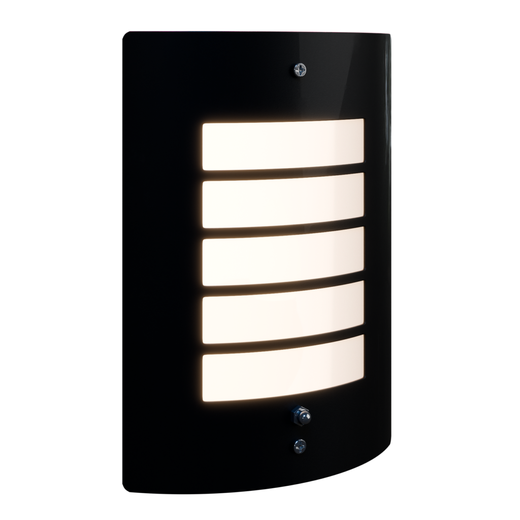 Curved Panel Outdoor Wall Light 01 • iMeshh - 3D Model for Blender 4.0+