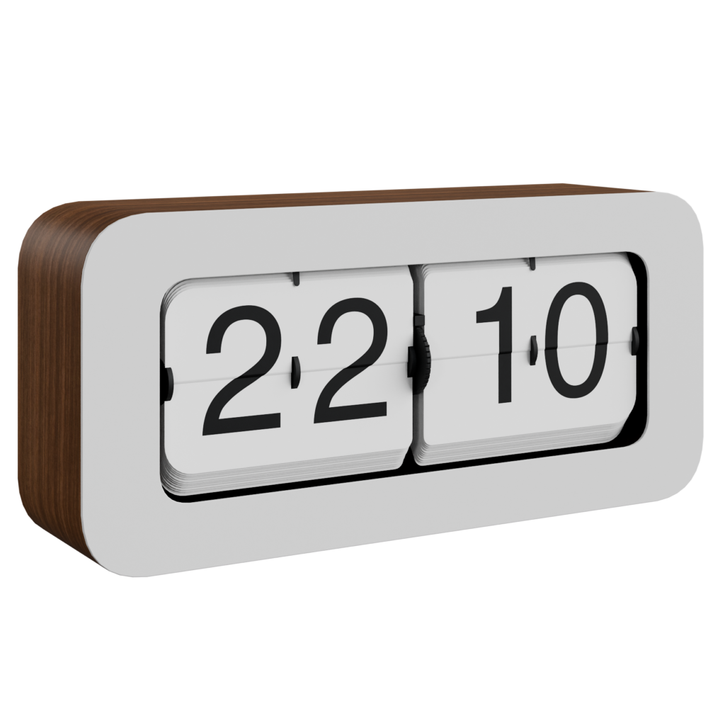Retro Flip Clock 01 • iMeshh - 3D Model for Blender 4.0+