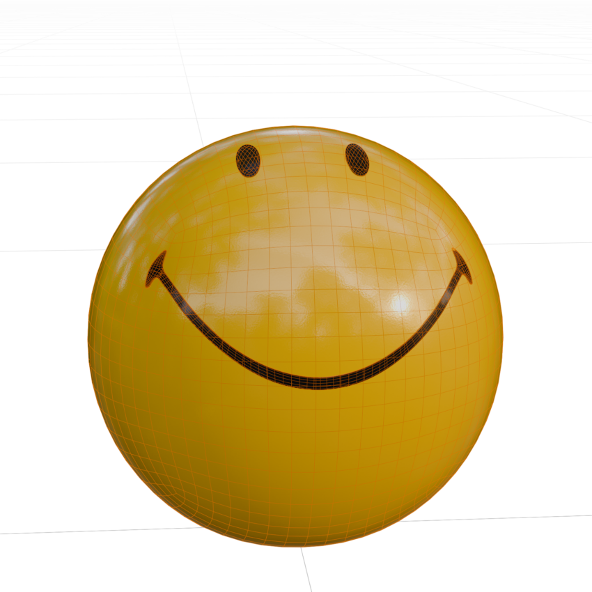 Smiley Face Table Lamp 01 • iMeshh - 3D Model for Blender 4.0+