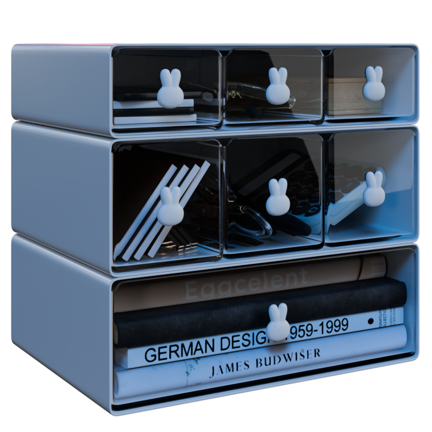 Bunny Drawer Unit 01 • iMeshh - 3D Model for Blender 4.0+